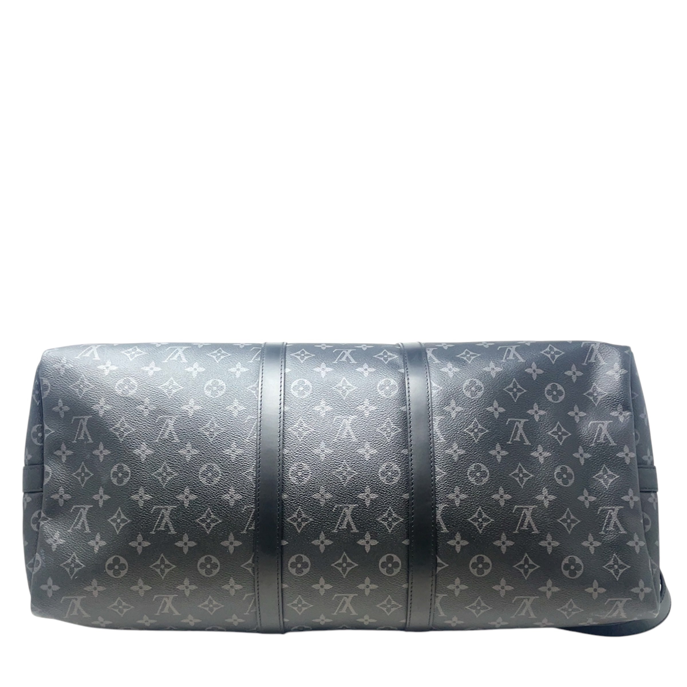 Pre-Owned Leather Damier Monogram Louis Vuitton Holdall Bag – Pickwick ...